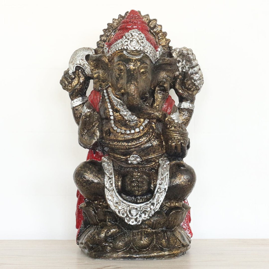Ganesha Figure Made of Resin, Sitting, India, Decoration, Yoga ...