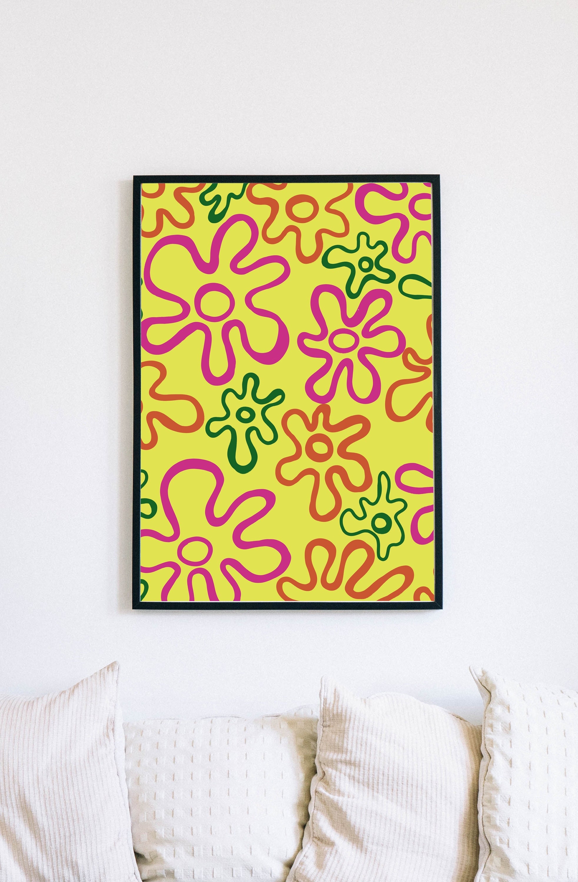 Bikini Bottom Flower Wall Art, Spongebob World Art, Digial Printable - Etsy