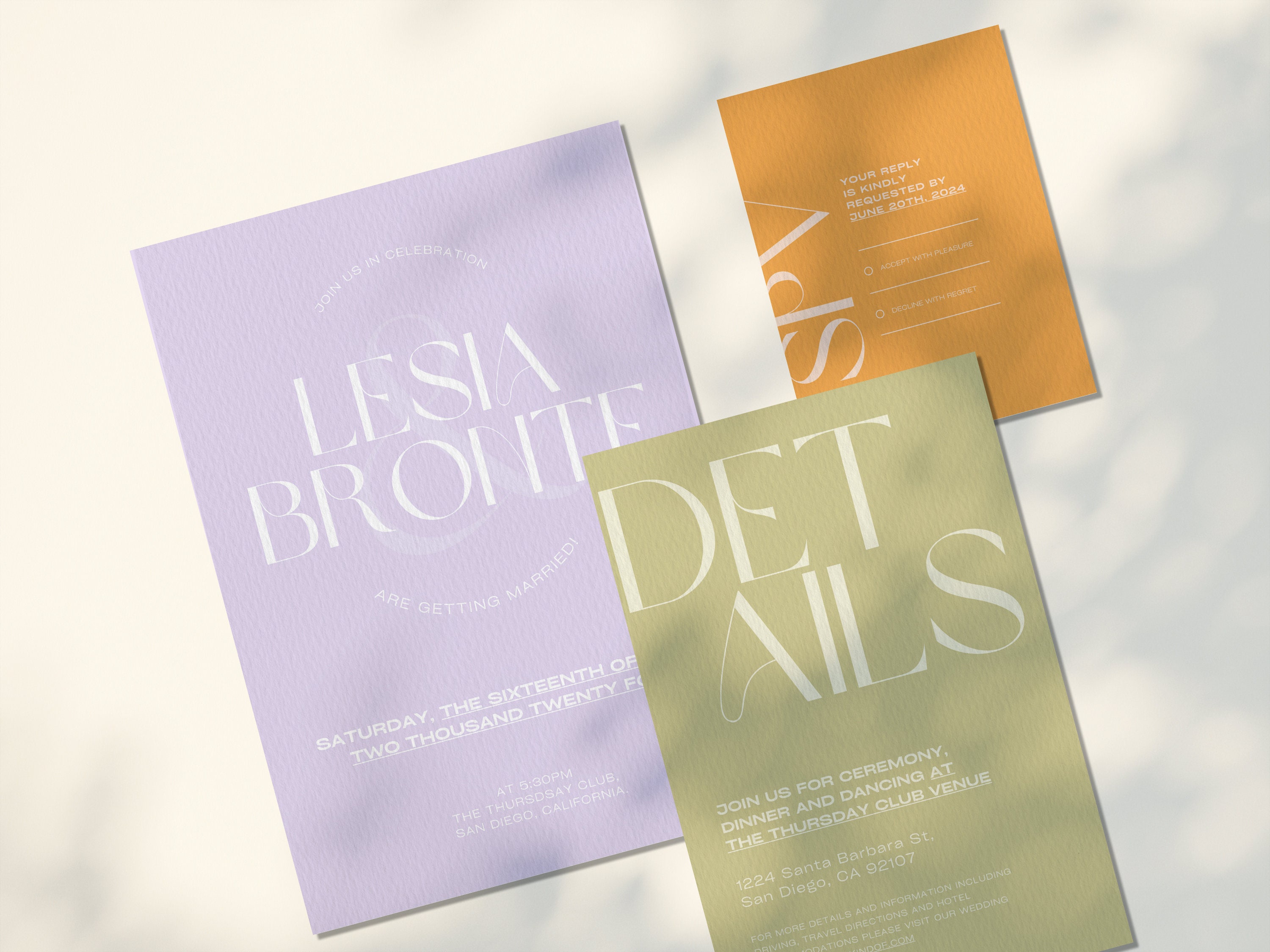 Modern Wedding Invitation Template: Customizable Canva Design (digital ...