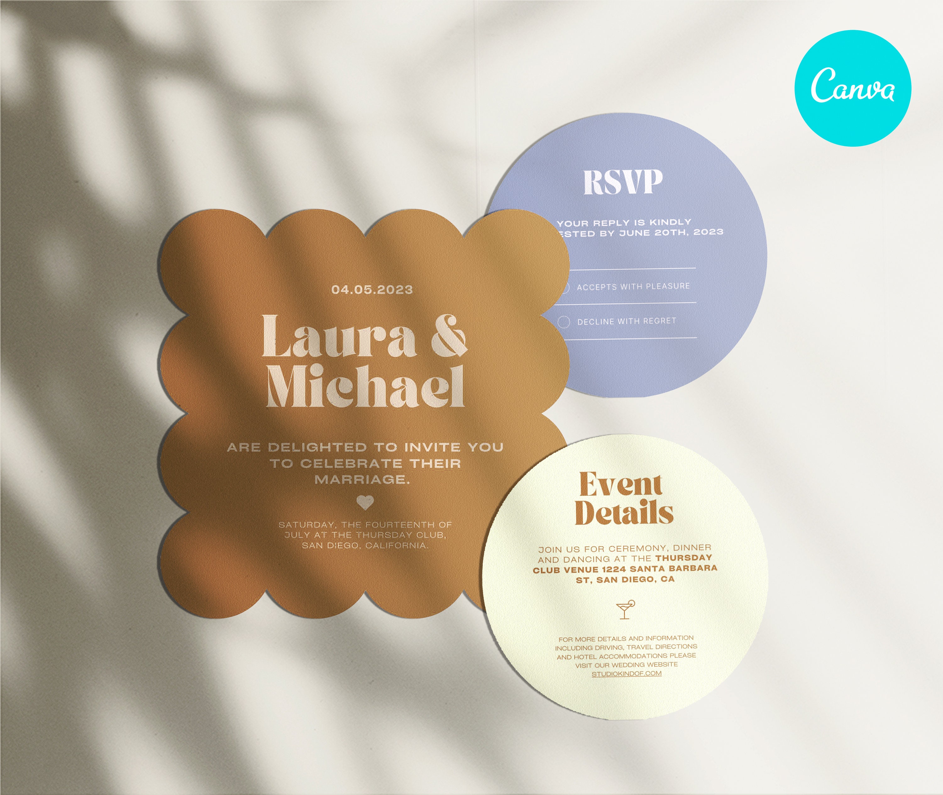 Full Circle Wedding Invitations The Alexandria Suite — Luxury Custom