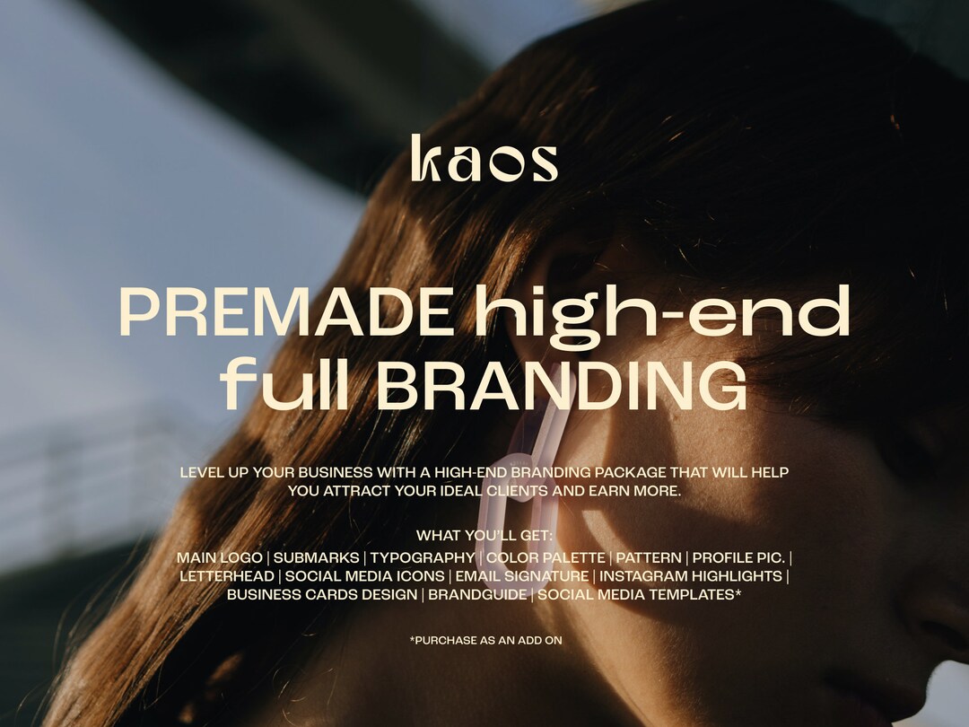 Full Premade Branding Package, Brand Identity Kit, Business Logo ...