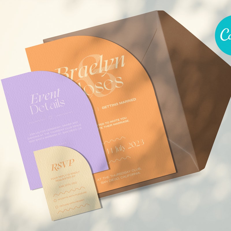 Layered Invitations - Etsy