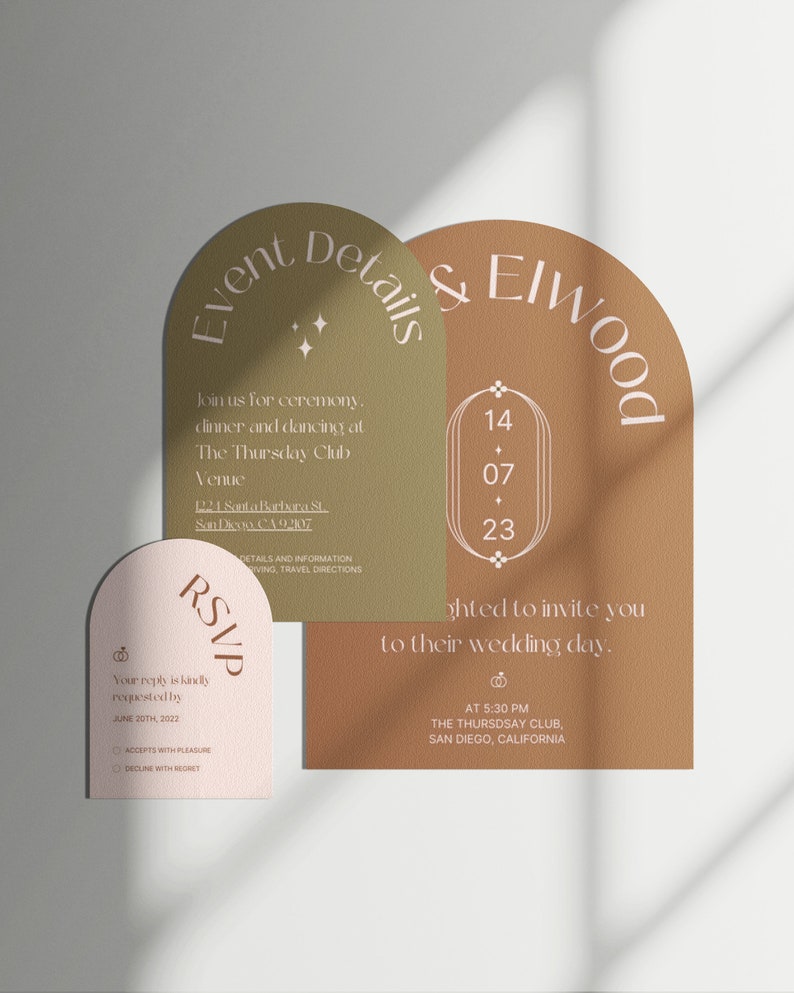 Dreamy Custom Wedding Invitation Template in Canva. Easy to - Etsy