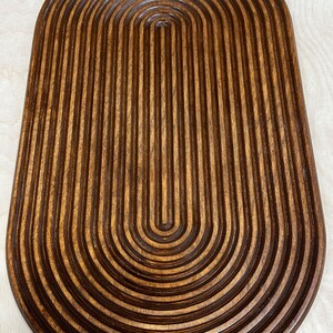 Oval Wooden Arch Tray - Housewarming Decor - Versatile - Stylish and ...