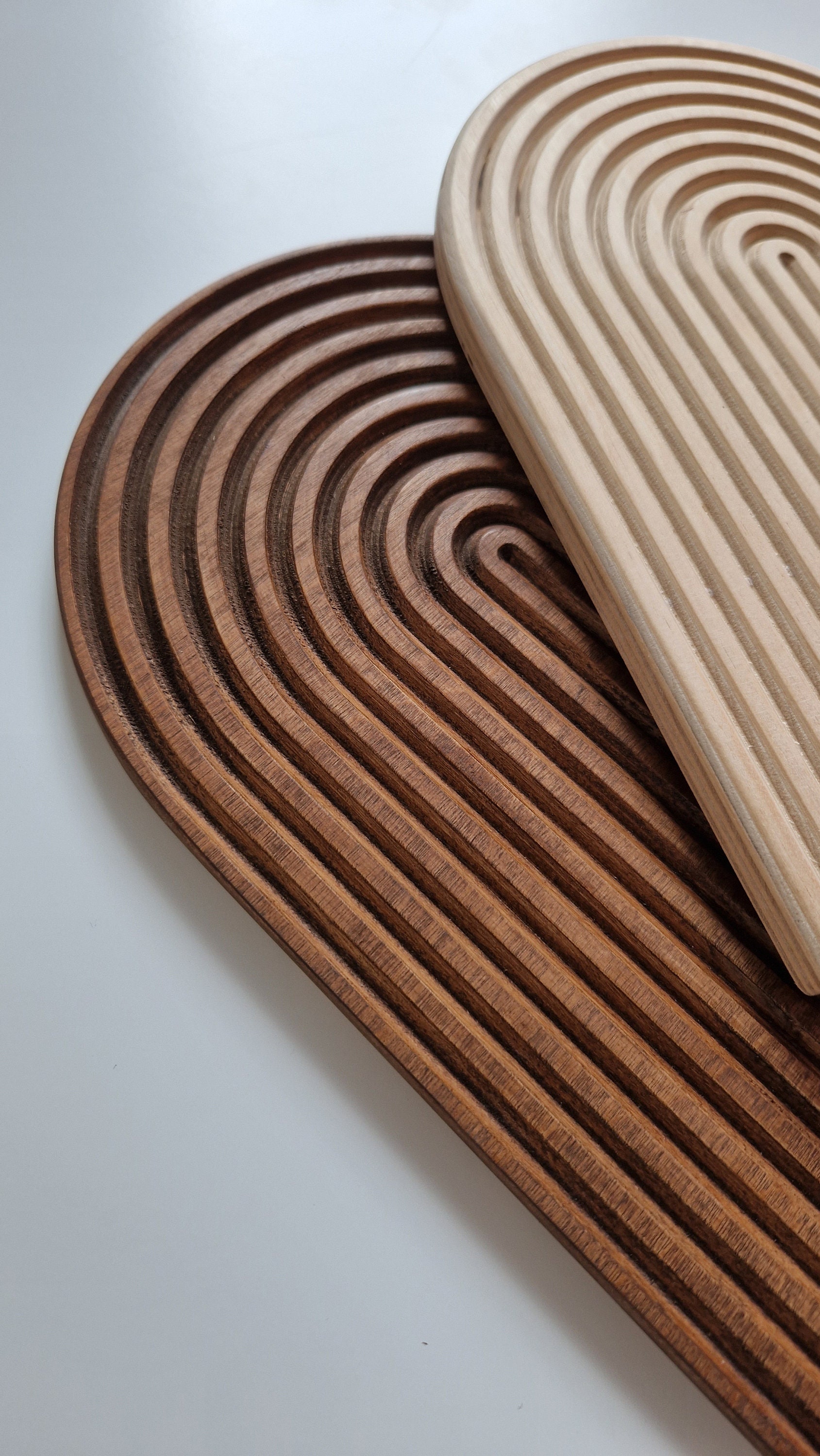 Oval Wooden Arch Tray Housewarming Decor Versatile Stylish and Heat ...