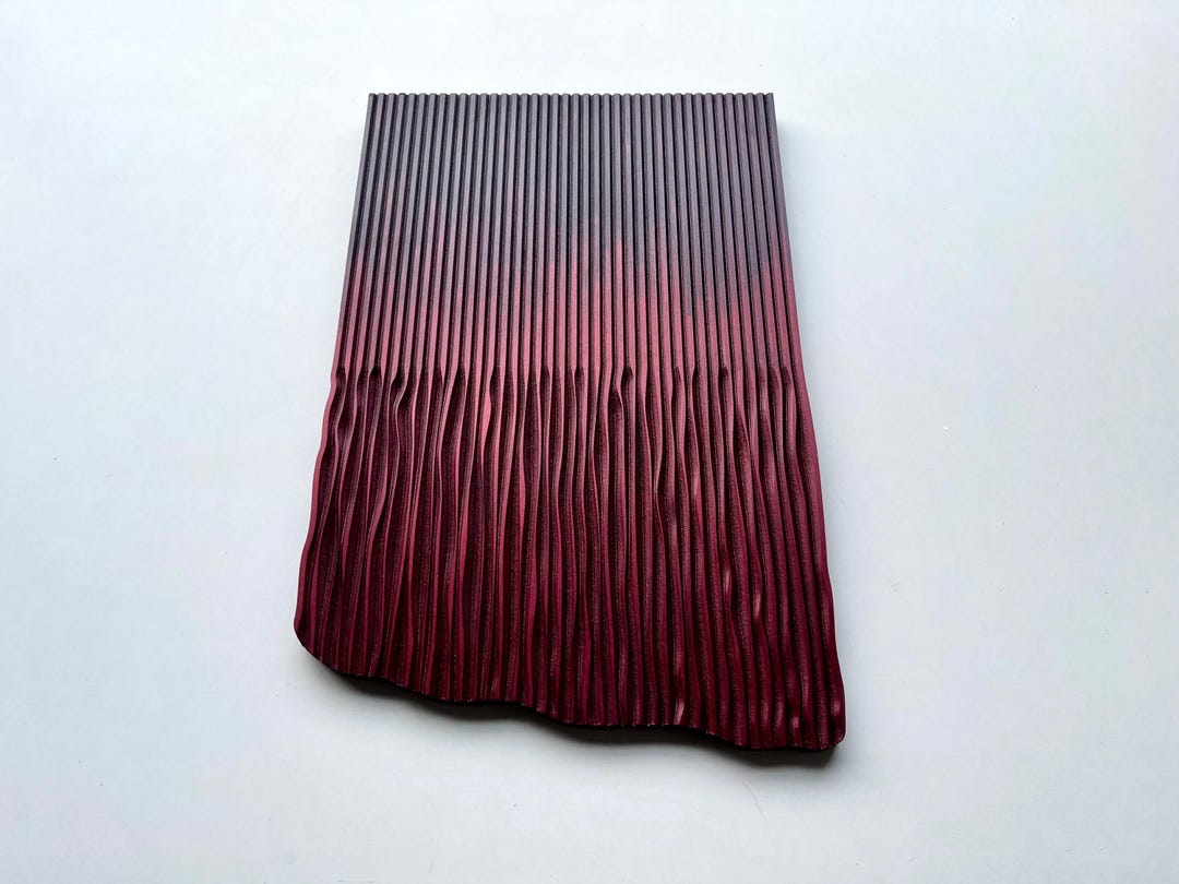 Modern Wall Art - Black and Burgundy Lines - Etsy