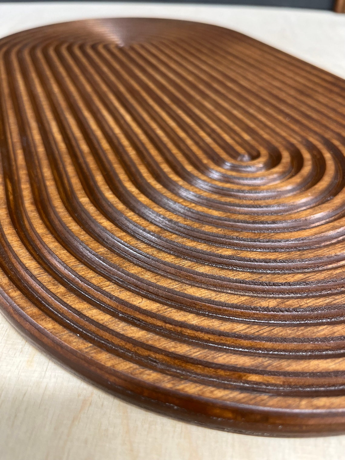 Oval Wooden Arch Tray Housewarming Decor Versatile - Etsy