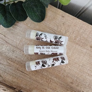 Personalized Winter Themed Lip Balm Party Favors - Etsy