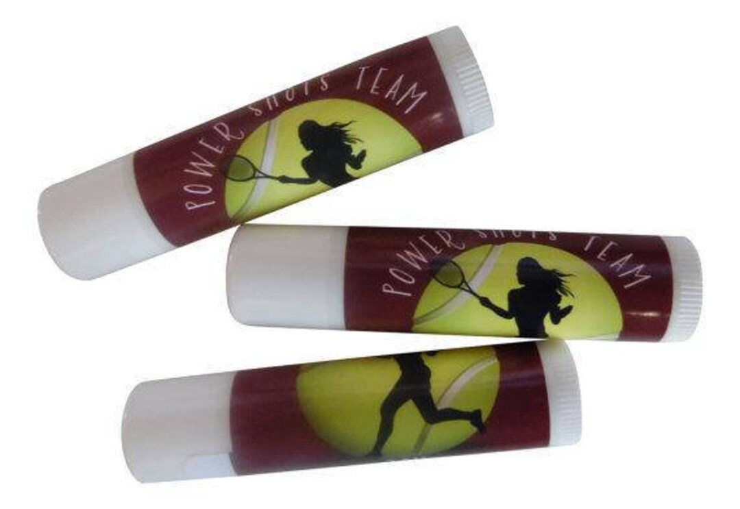 Personalized Tennis Lip Balm Party Favors - Etsy