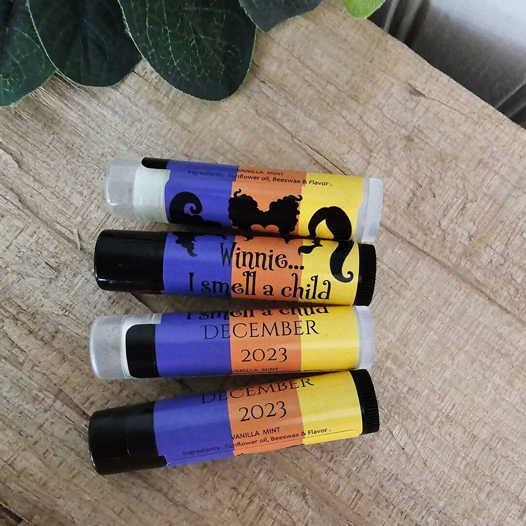 Hocus Pocus Baby Shower, Personalized Lip Balm Party Favors, Halloween ...