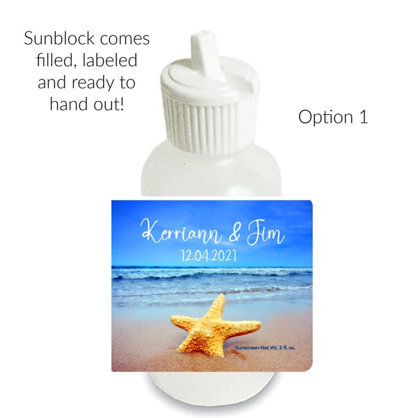 Sunscreen Favors - Etsy