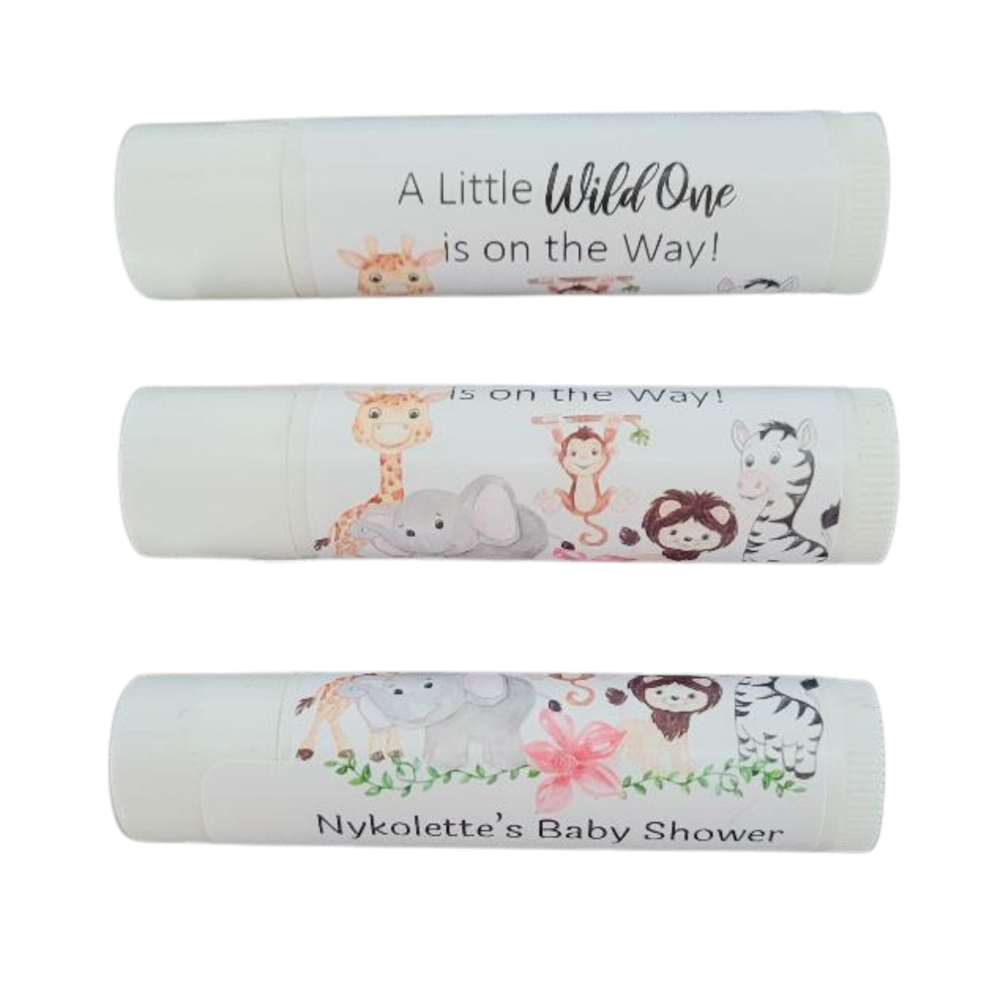 Personalized Jungle Themed Lip Balm Party Favors - Etsy