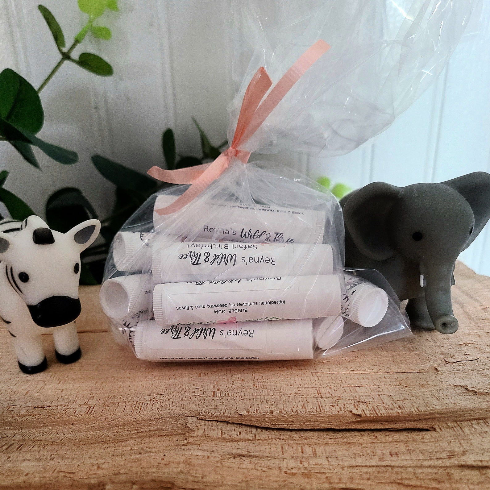 Personalized Jungle Themed Lip Balm Party Favors - Etsy