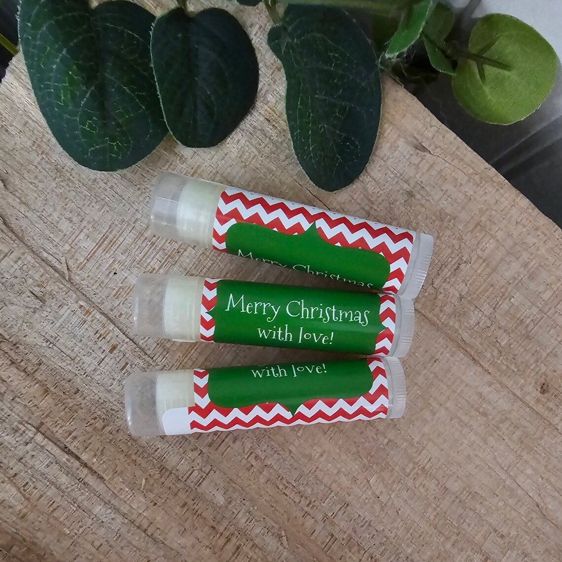 Personalized Lip Balms for Christmas, Handmade, Choose Label Design and ...