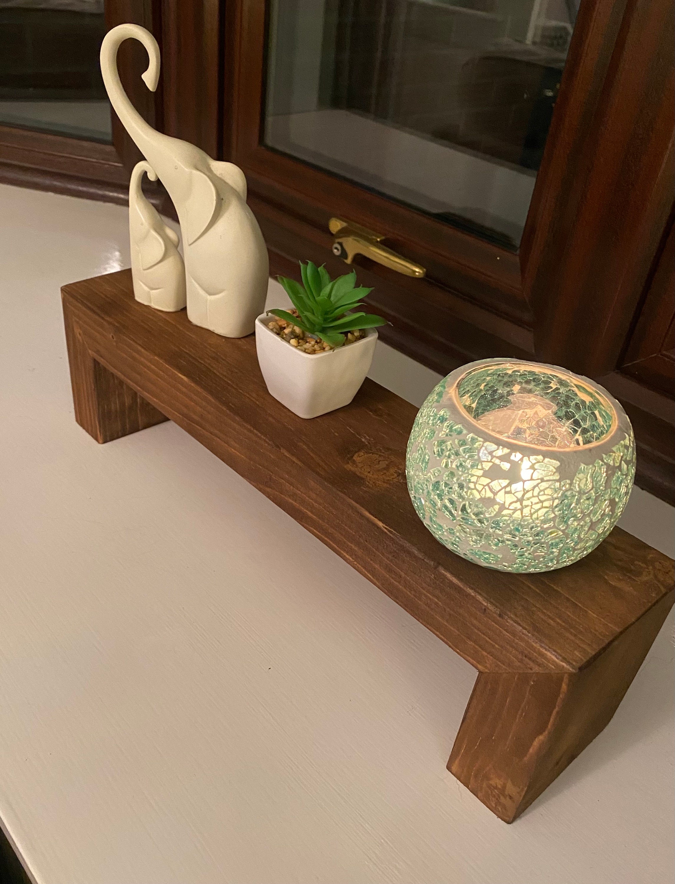 Window Riser Free Delivery Handmade Home Decor Wooden Standing Shelf ...