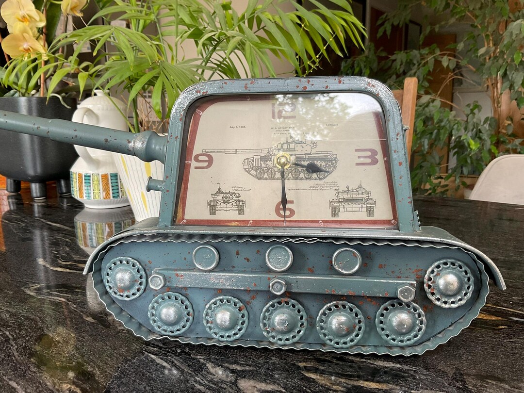 Fun Retro Style WW1 Tank Clock Great Man Cave Item or Kids Bedroom - Etsy