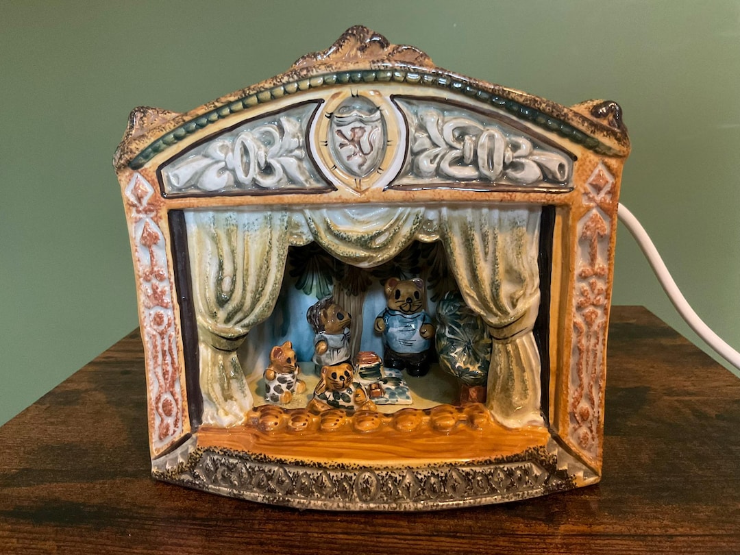 Vintage Mid-century Derek Fowler Mouse Theatre Night Light - Etsy