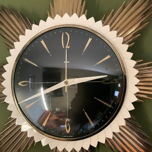 Rare Metamec Mid Century Retro Sunray / Sunburst Mains Electric Wall ...