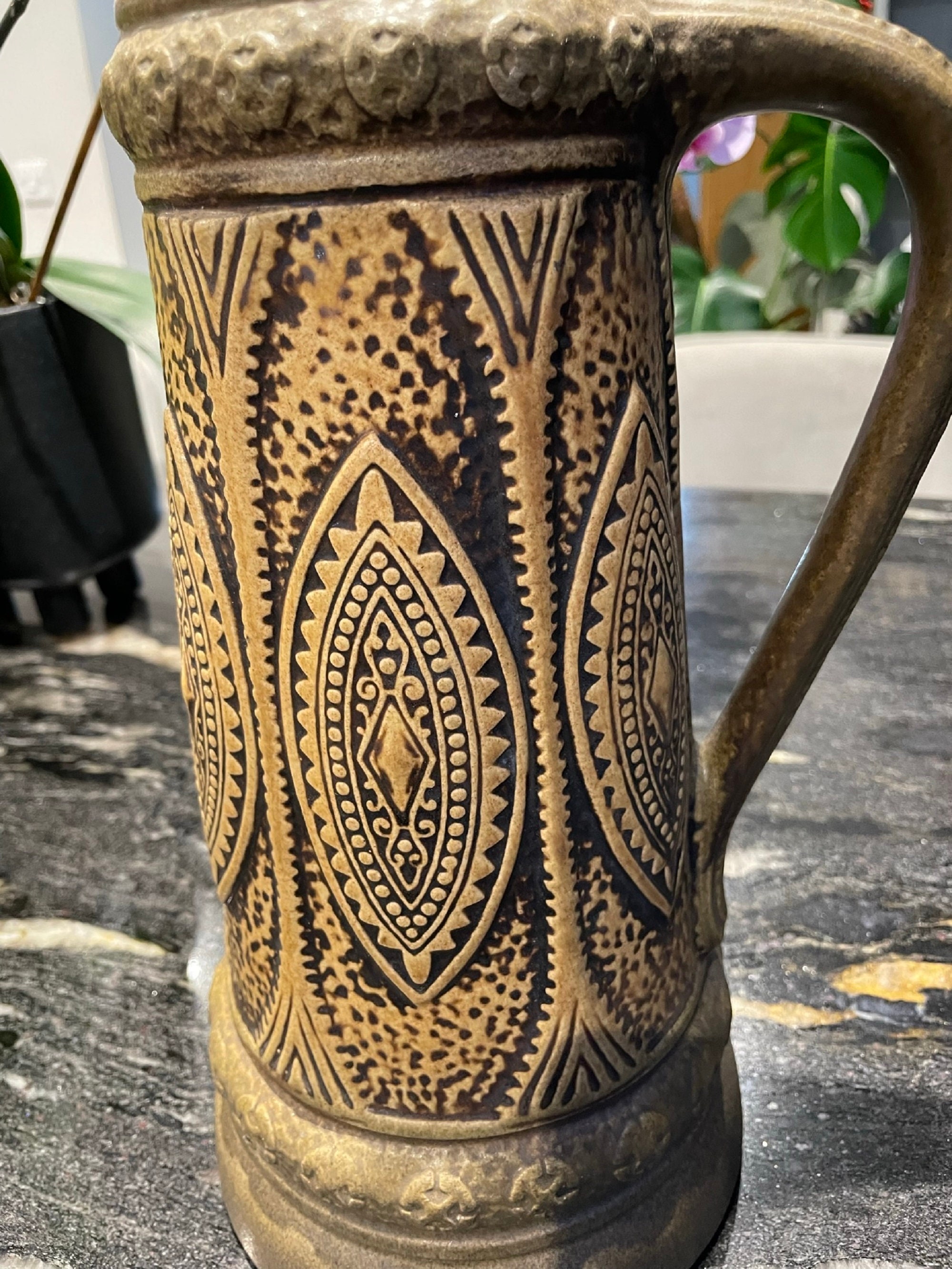 Rare West German Jasba Keramik Pottery / Pitcher / Vase No - Etsy UK