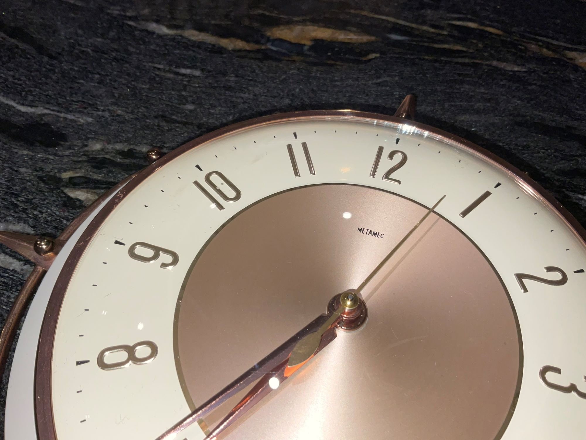 Metamec Mid Century Mains Power Sputnik Atomic Style 1960s Wall Clock ...