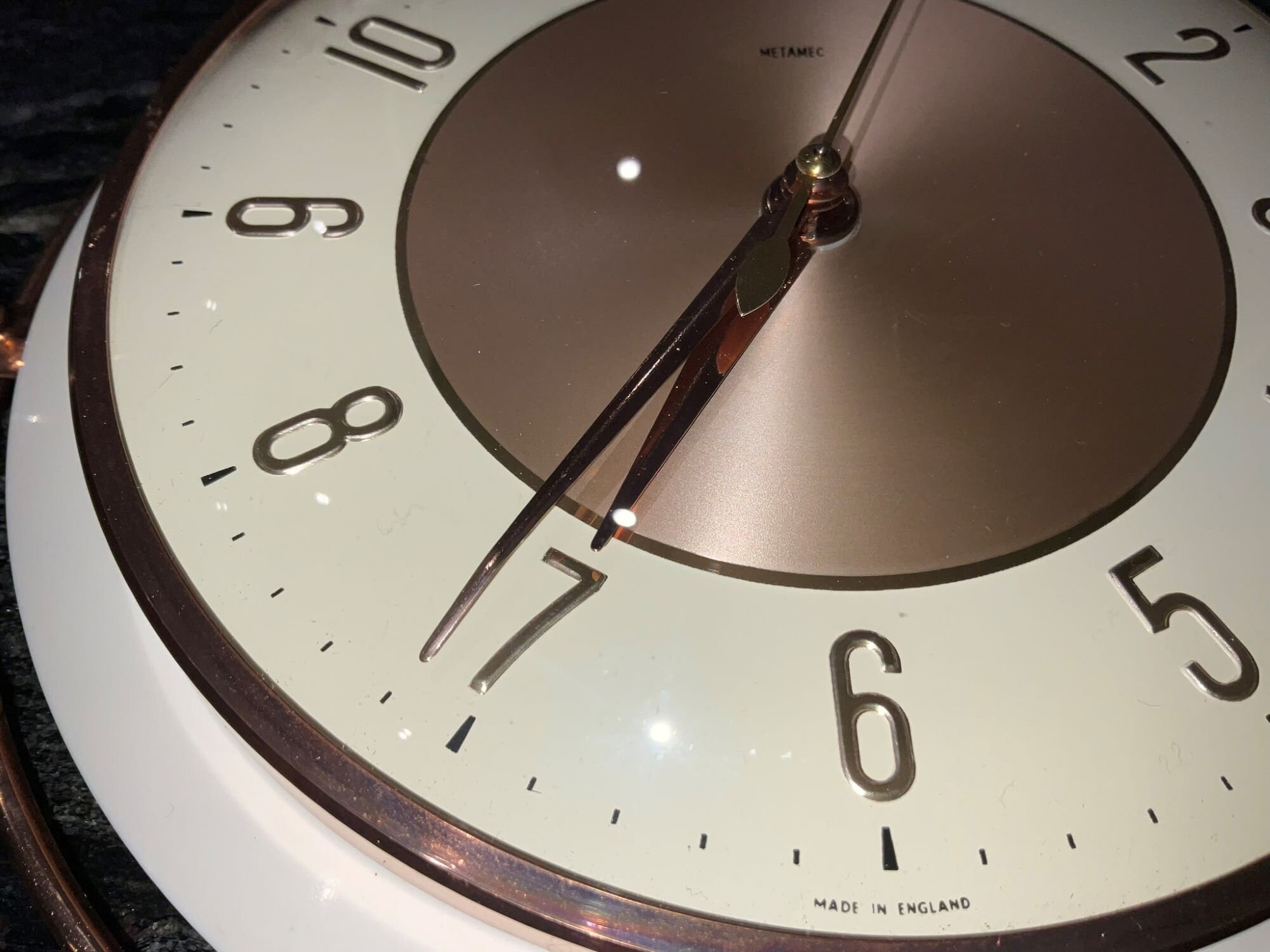 Metamec Mid Century Mains Power Sputnik Atomic Style 1960s Wall Clock ...