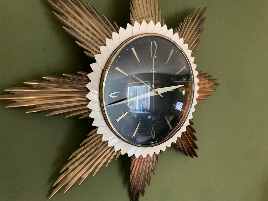 Rare Metamec Mid Century Retro Sunray / Sunburst Mains Electric Wall ...