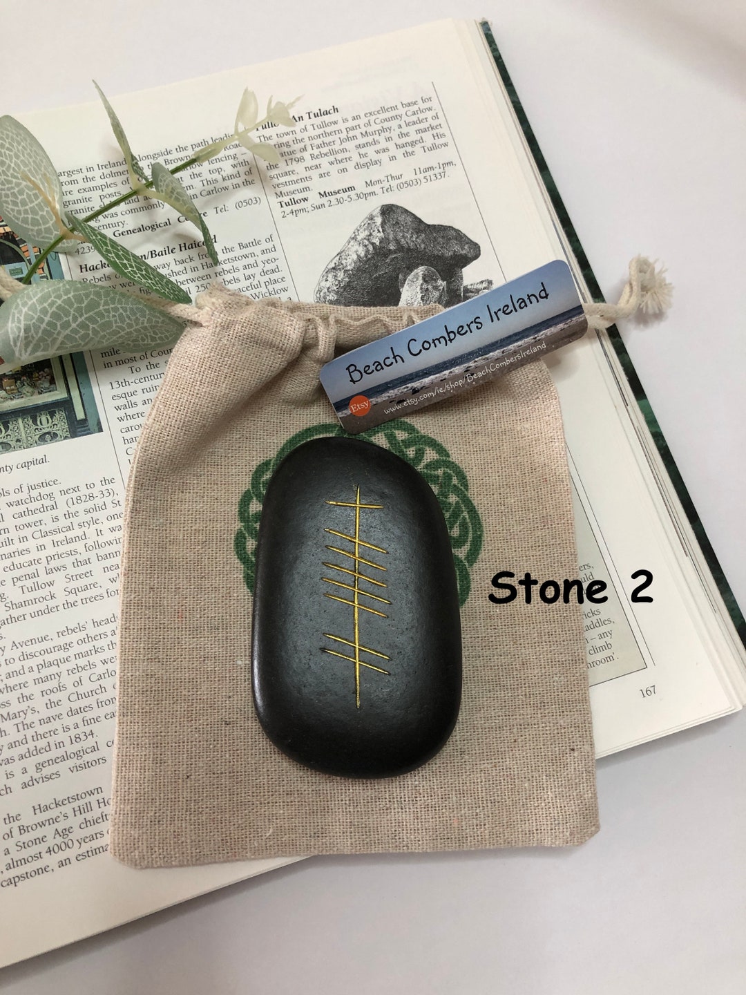 1-5 Ogham 'gra' Meaning 'love' Irish Hand Beach Stones Engraved With ...