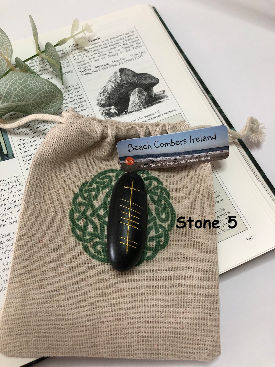 1-5 Ogham 'gra' Meaning 'love' Irish Hand Beach Stones Engraved With ...