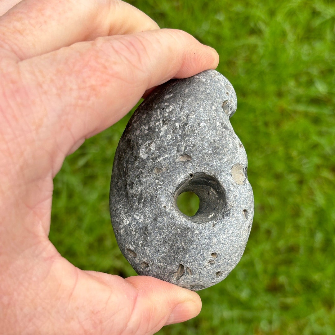 Magic Irish Hag Stone no.34, Odin Stone, Fairy Stone, Witch Stone ...