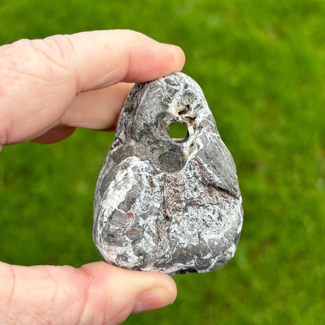 Magic Irish Hag Stone no.36, Odin Stone, Fairy Stone, Witch Stone ...