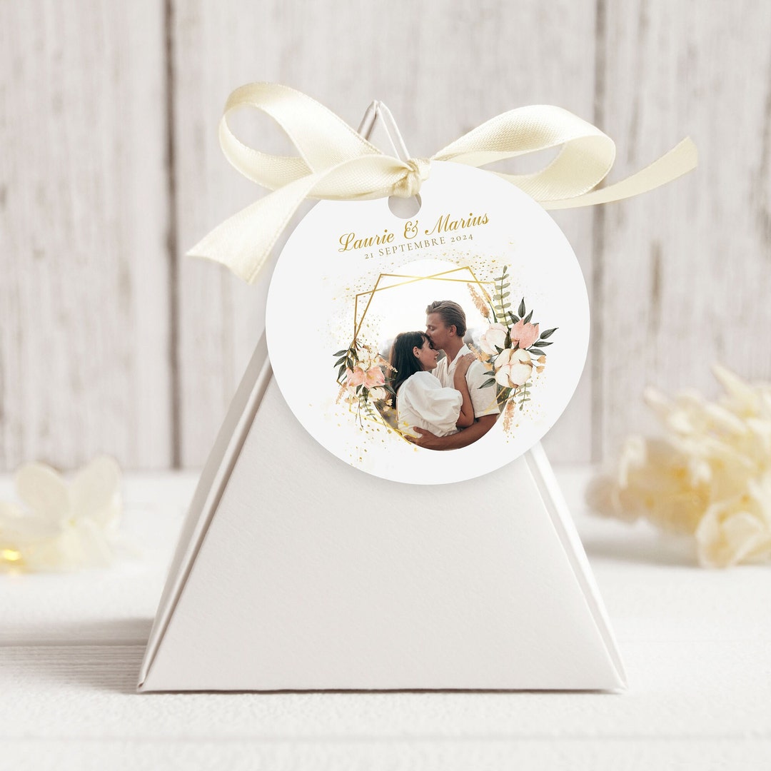 Perforated Photo Labels to Personalize for Wedding 4.5cm-personalized ...