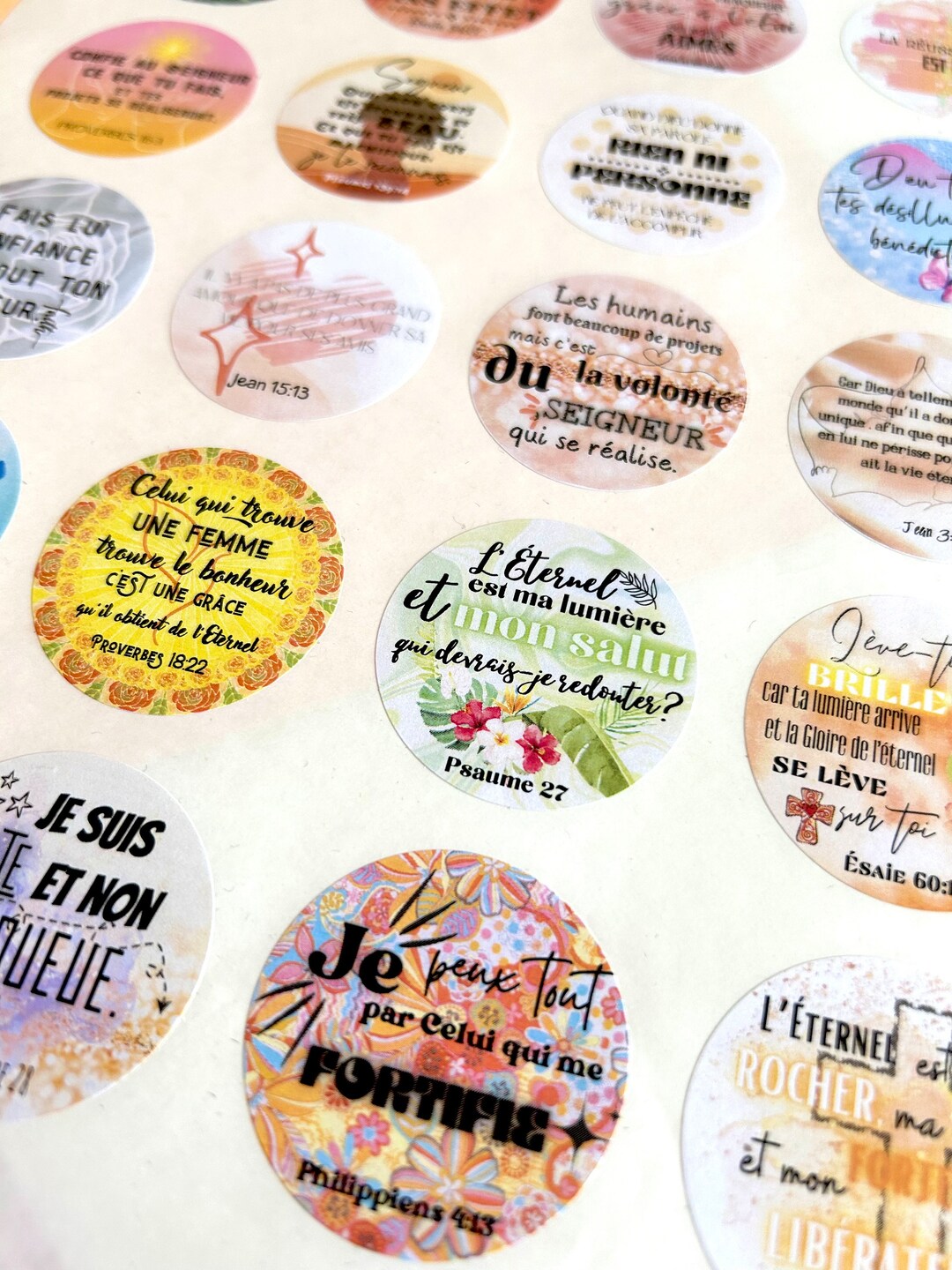 Stickers/ Self-adhesive Labels Christian Bible Verse Sticker Sheet ...