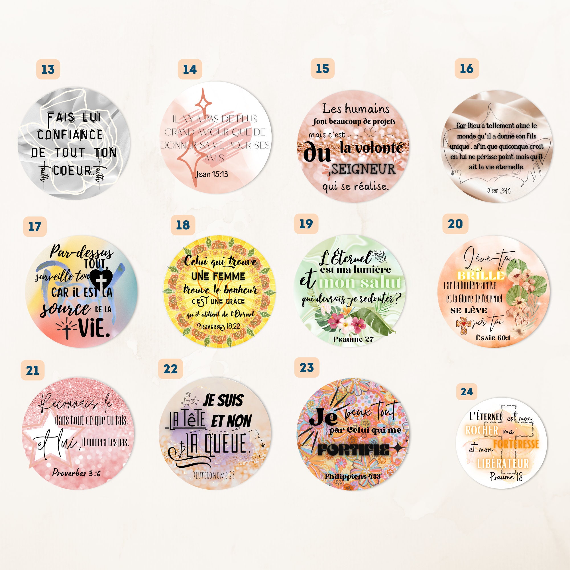Stickers/ Self-adhesive Labels Christian Bible Verse Sticker Sheet ...