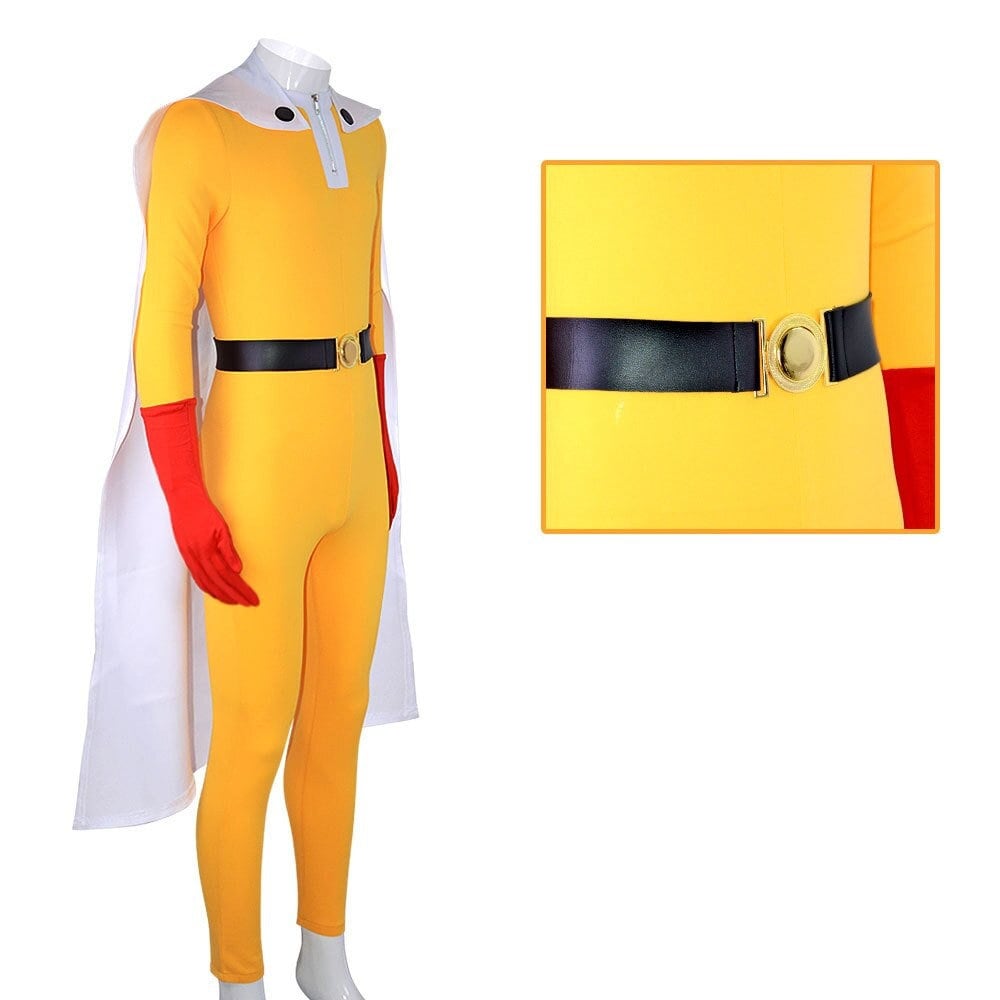 One Punch Man Costume Saitama Anime Cosplay Men Halloween - Etsy