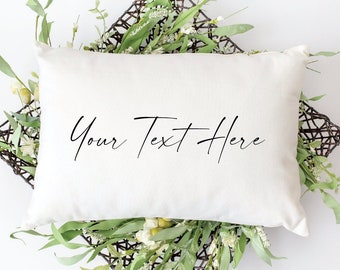 Custom Pillow, Custom Text Pillow, Customize Pillow, Personalized ...