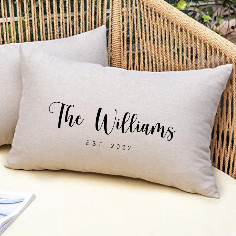 Family Name Pillow - Etsy
