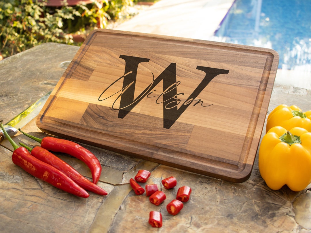 Custom Cutting Board, Personalized Cutting Board, Initial Cutting Board ...