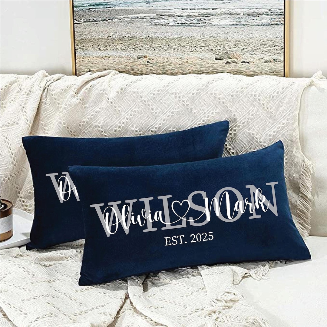 Custom Pillow, Personalized Wedding Gift, Wedding Pillow, Personalized ...