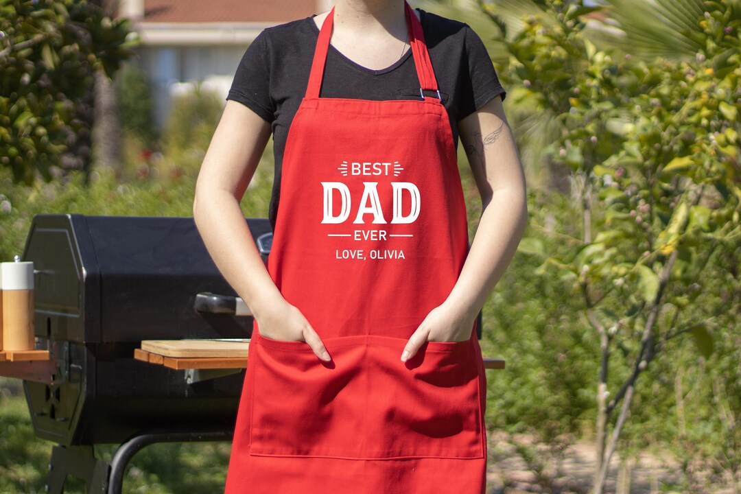 Father's Day Apron, Custom Apron for Men, Dad Aprons, Father's Day Gift ...