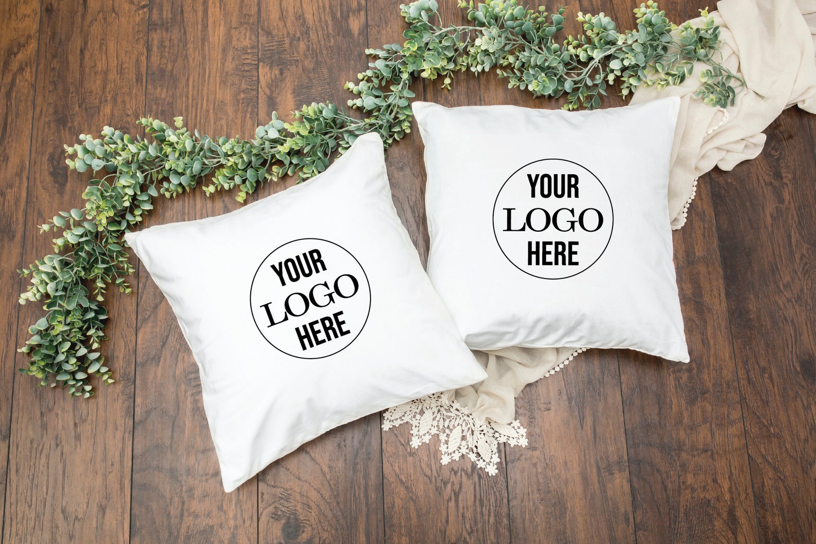 Logo Pillow Personalized Logo Pillow Custom Logo Pillow - Etsy