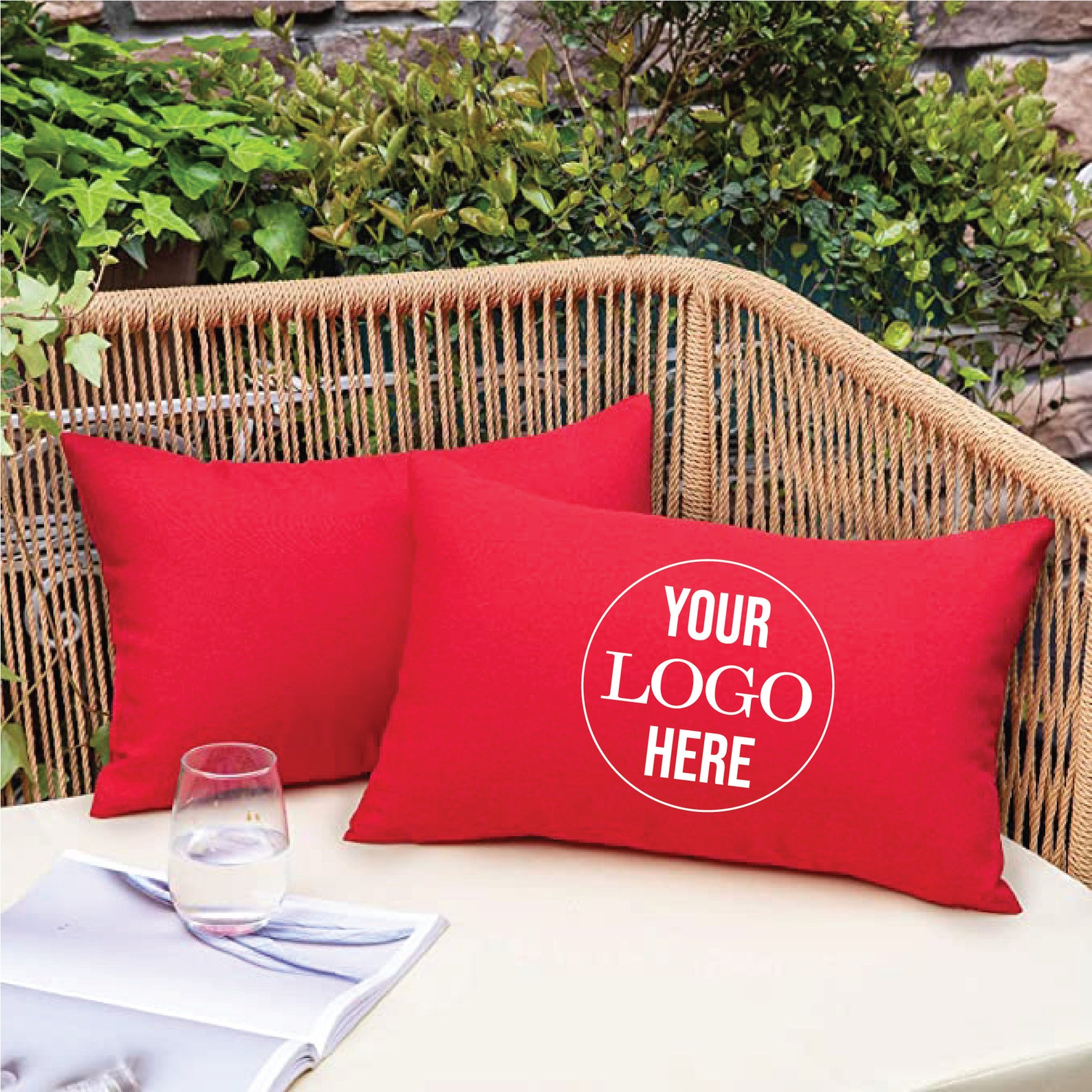 Logo Pillow Personalized Logo Pillow Custom Logo Pillow - Etsy