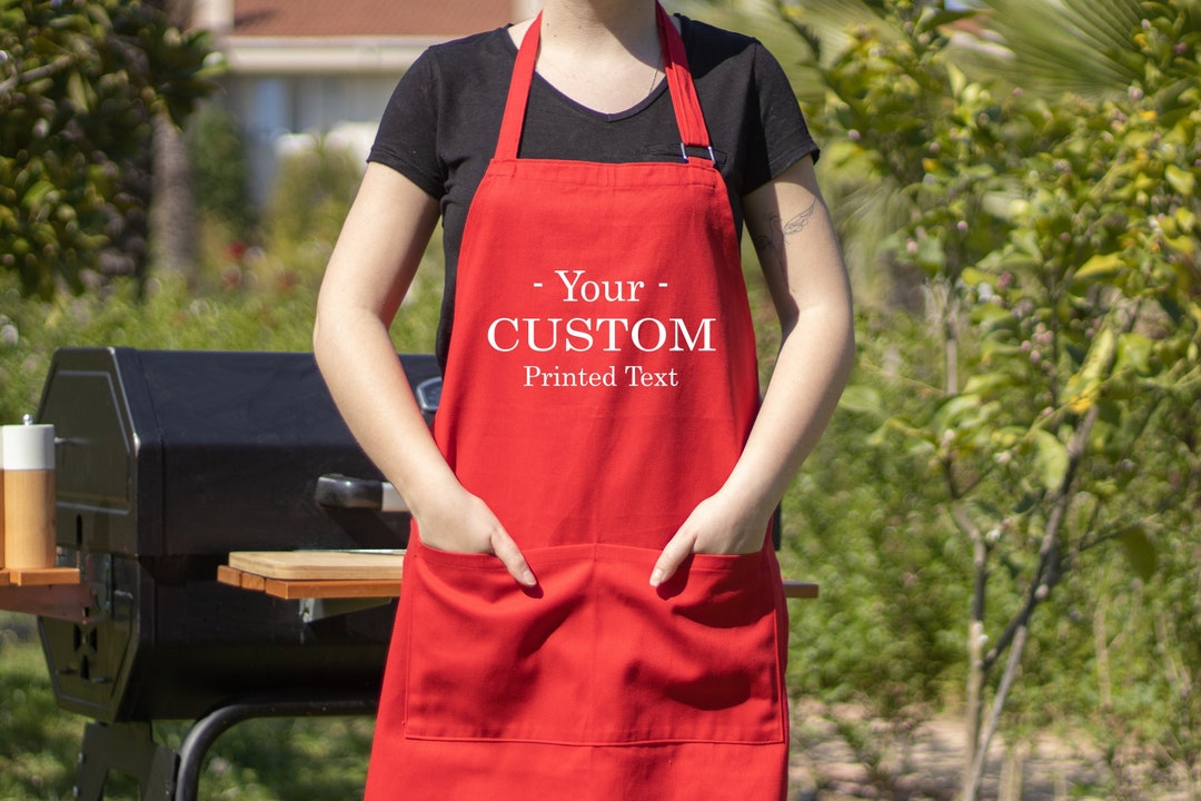 Custom Apron, Text Apron, Personalized Apron, Restaurant Apron, Cafe ...