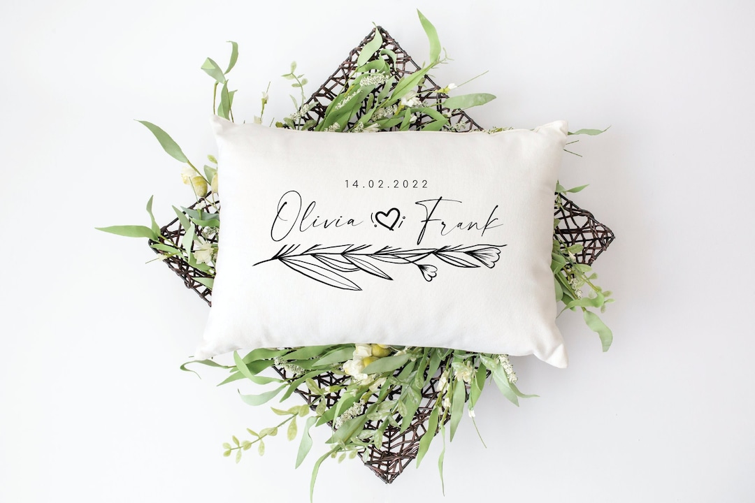Personalized Wedding Gifts, Wedding Pillow Cover, Gift for Couples ...