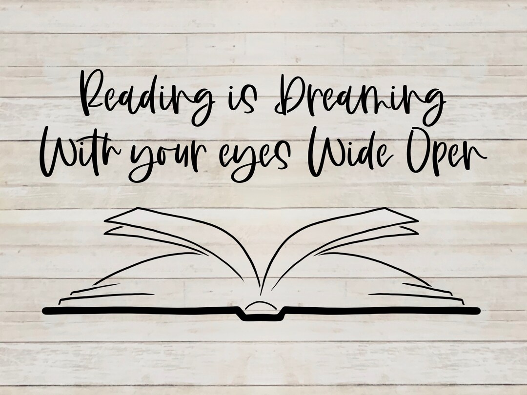 Reading is Dreaming PNG for Business and Personal Use, Book Quote ...