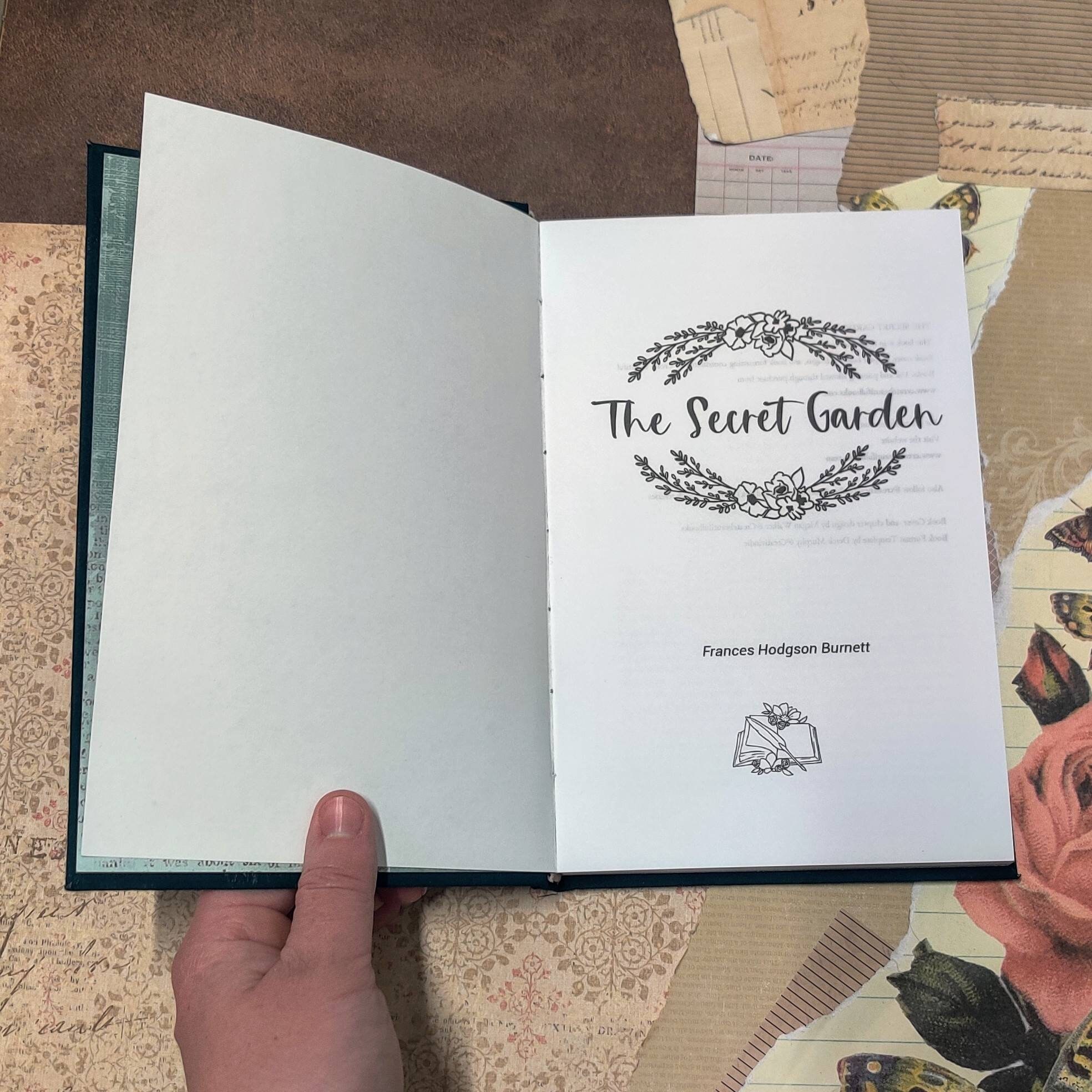 The Secret Garden Hand Bound Book, One of a Kind - Etsy