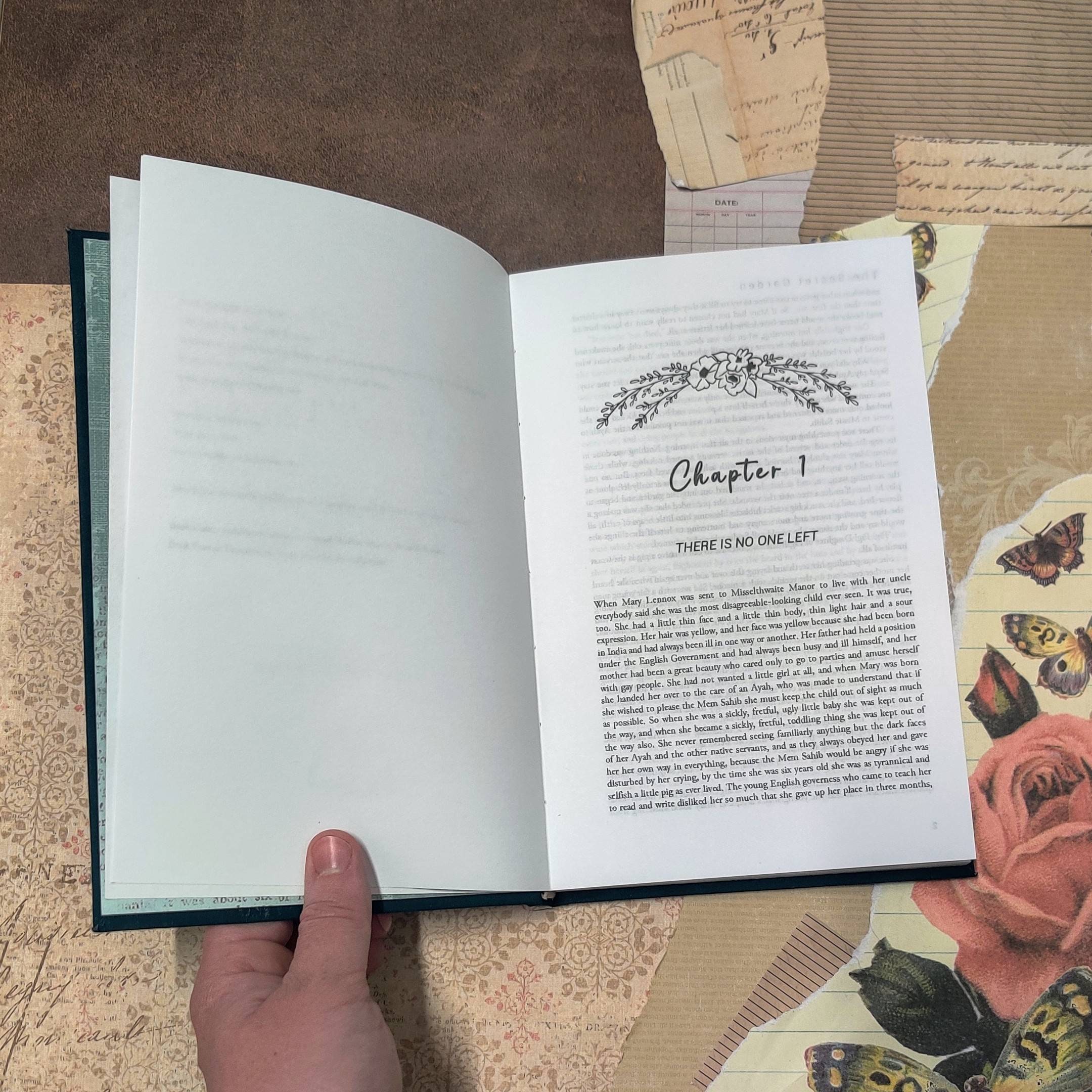 The Secret Garden Hand Bound Book, One of a Kind - Etsy