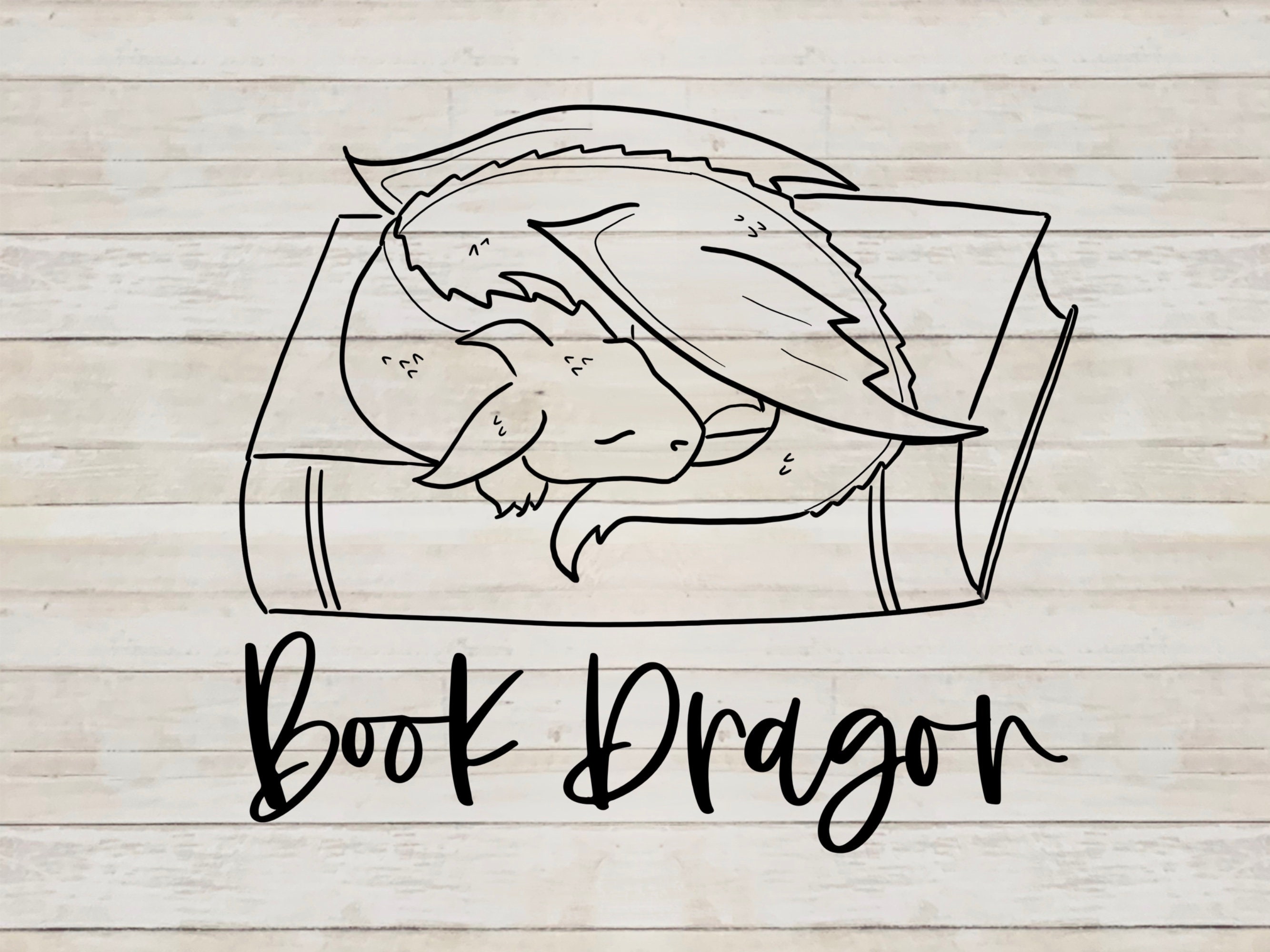 Book Dragon SVG Book Quote Digital File SVG for Cricut and - Etsy UK