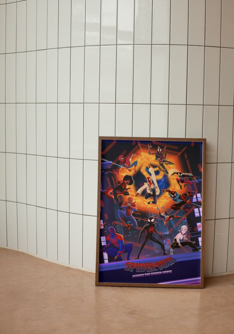 Spider-man Across The Spider Verse Movie Poster, Spiderman Print 