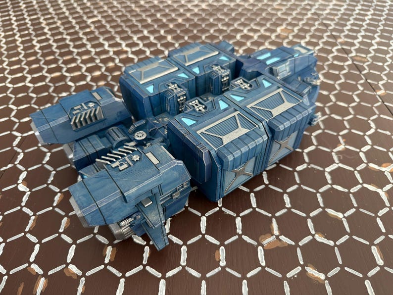 Battletech Miniature - PLA Painted - HEXTECH Borealis Dropship Mech Bay ...