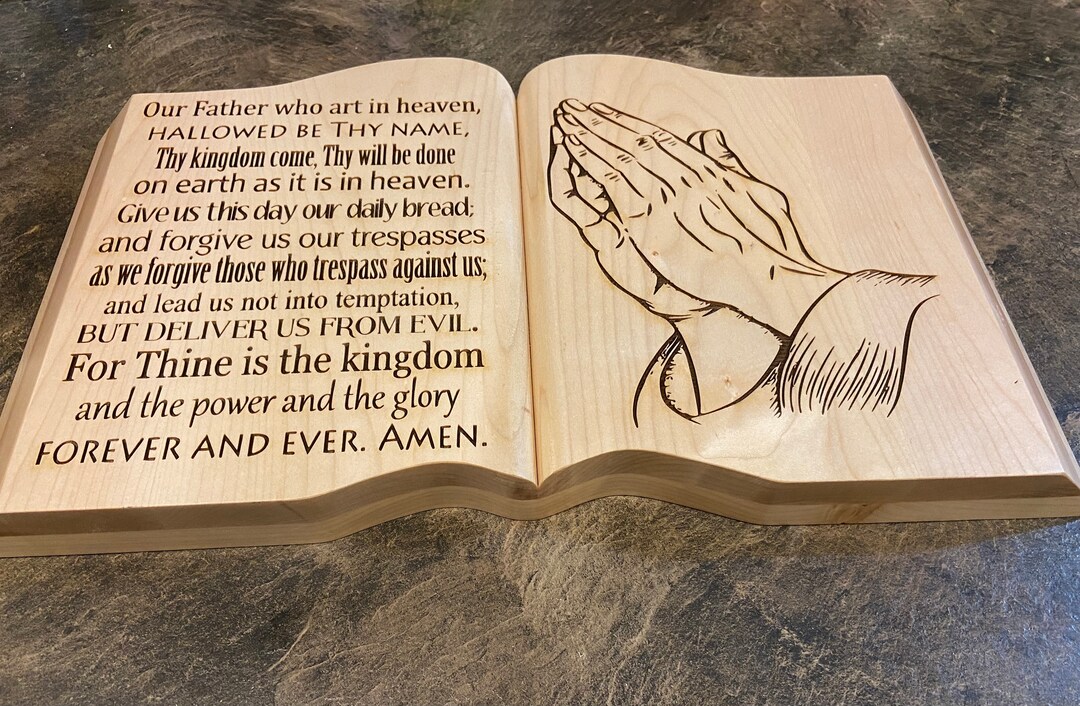 Handmade Maple Wooden Bible With Laser Engraving - Etsy